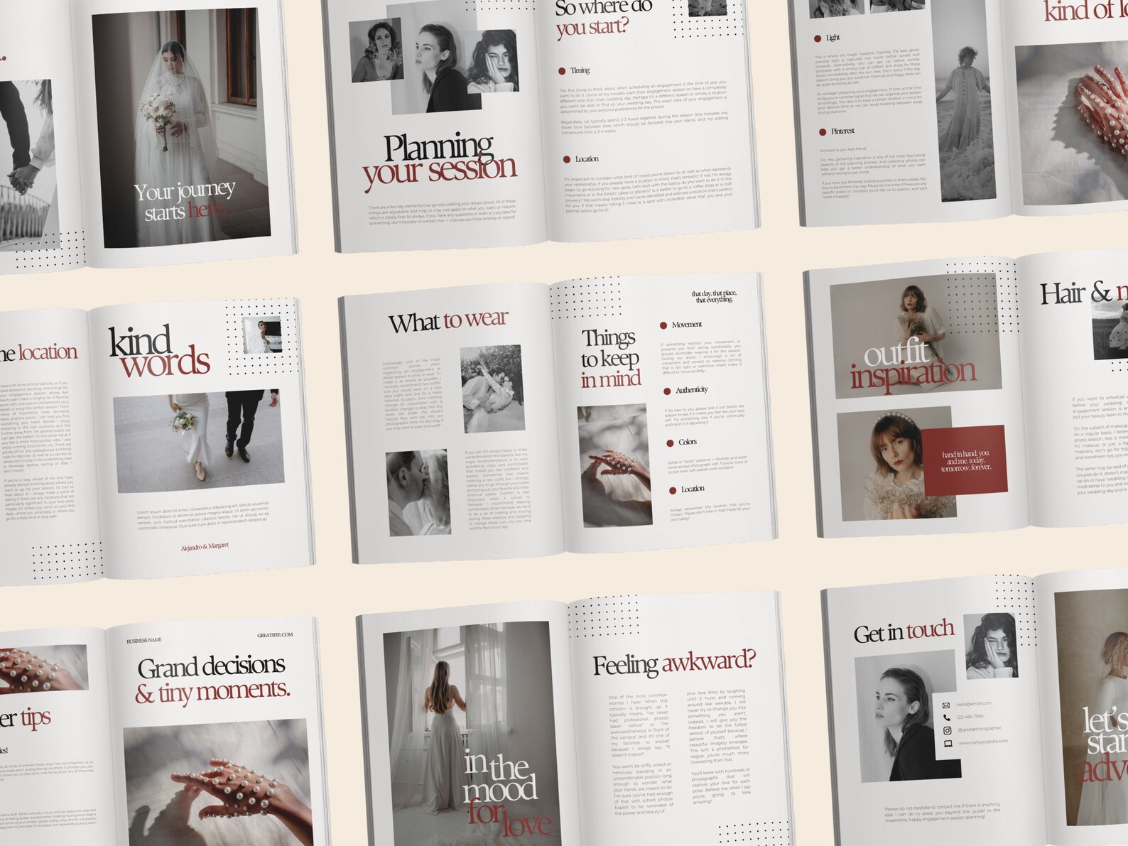 CANVA Modern Editorial Minimalist Client Engagement Session Style Guide ...