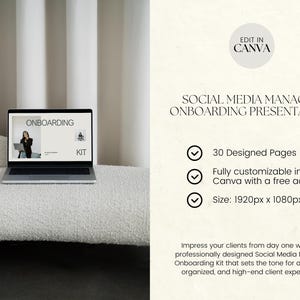 Social Media Manager Onboarding Kit, Canva Client Welcome Guide Packet ...