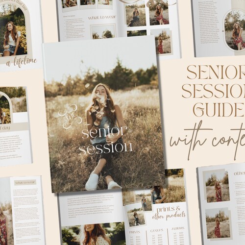 CANVA Boho Senior Session Guide With Content Pre-written - Etsy