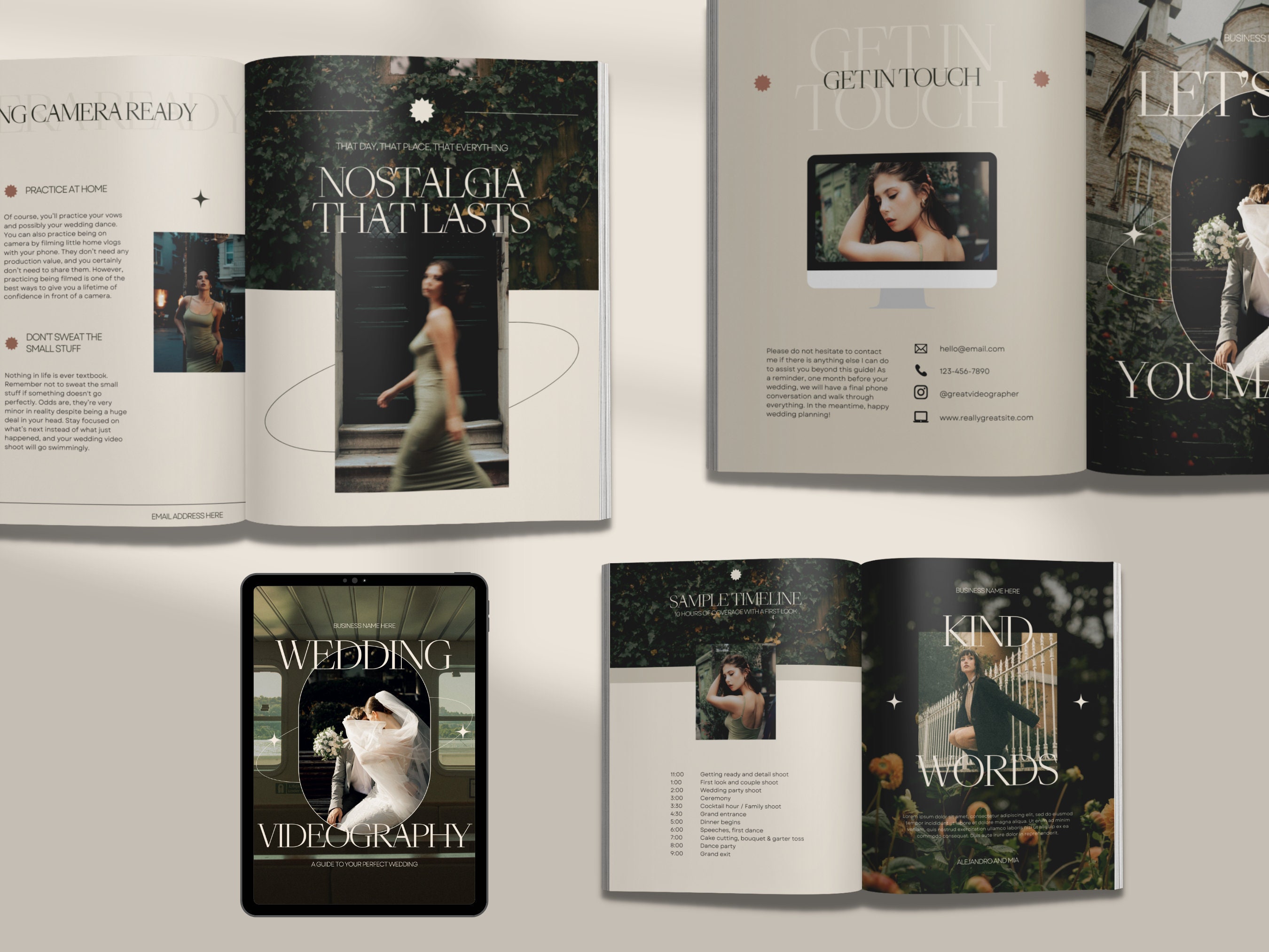 CANVA Modern Wedding Videography Client Guide With Content, Pre-written ...