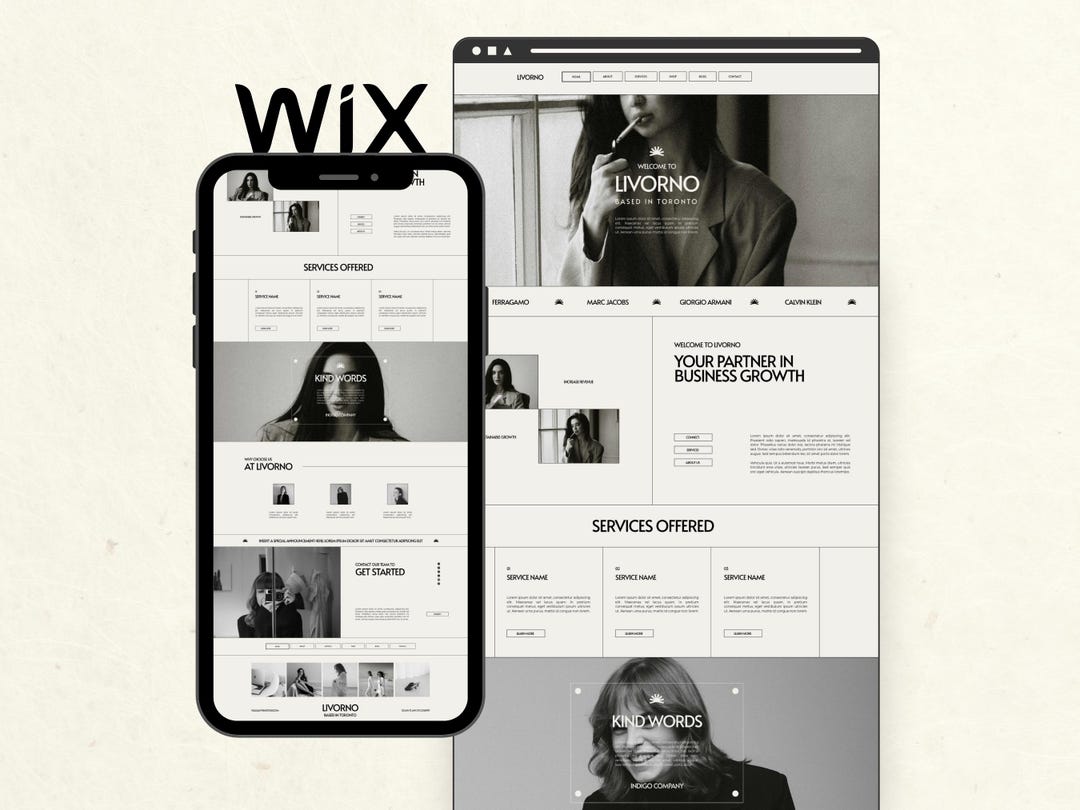 Wix Website Template for Social Media Manager Agency Business ...