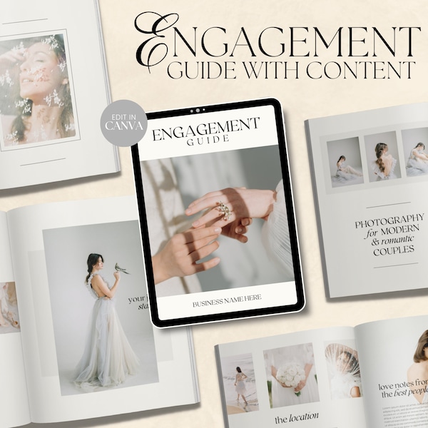 CANVA Boho Client Engagement Session Style Guide With Content, Pre ...
