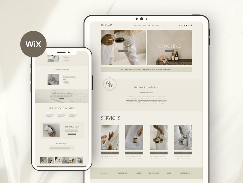 Wix Website Template for Business Coach, Social Media Manager, Small ...