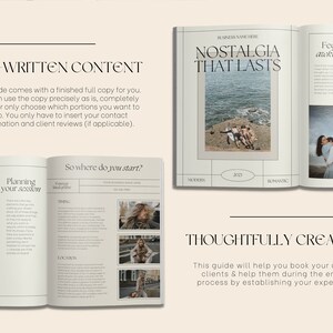 CANVA Modern Client Engagement Session Style Guide With Content, Pre ...