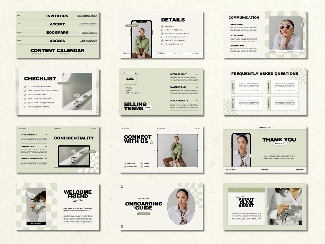 Virtual Assistant Onboarding Kit, Canva Client Welcome Guide Packet, VA ...