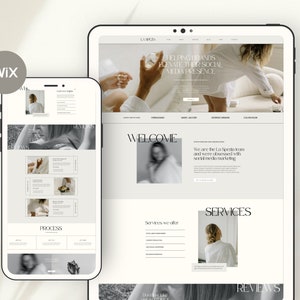 Wix Website Template for Social Media Manager Agency Small Businesses ...