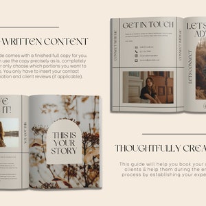 CANVA Modern Senior Session Guide With Content, Pre-written Welcome ...