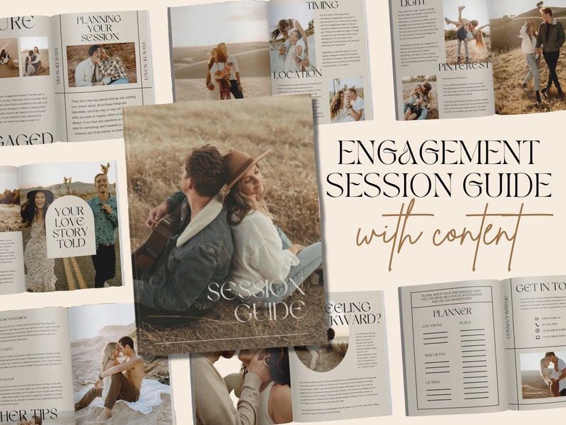 CANVA Modern Client Engagement Session Style Guide With - Etsy