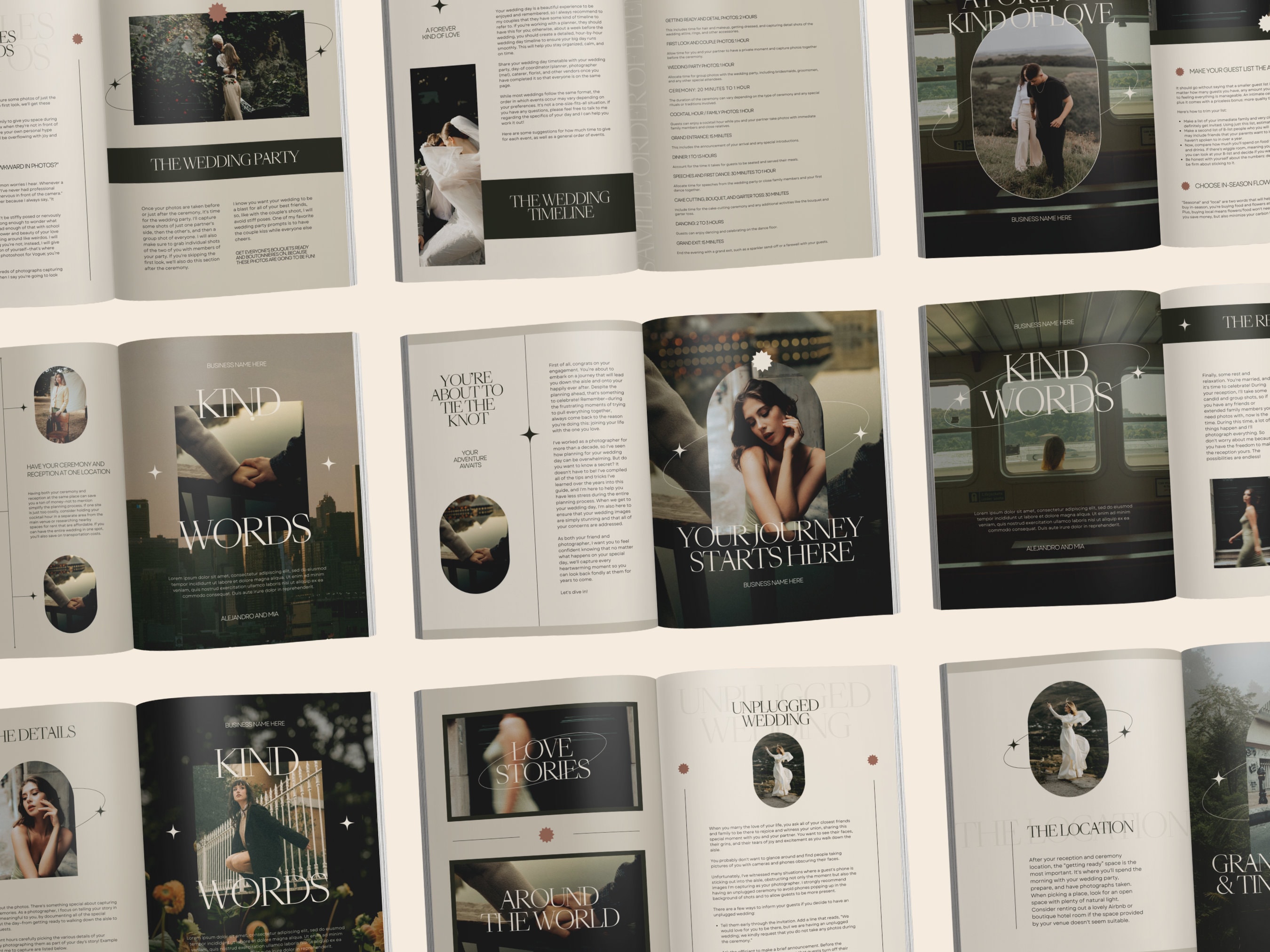 CANVA Modern Wedding Photography Client Guide With Content, Pre-written ...