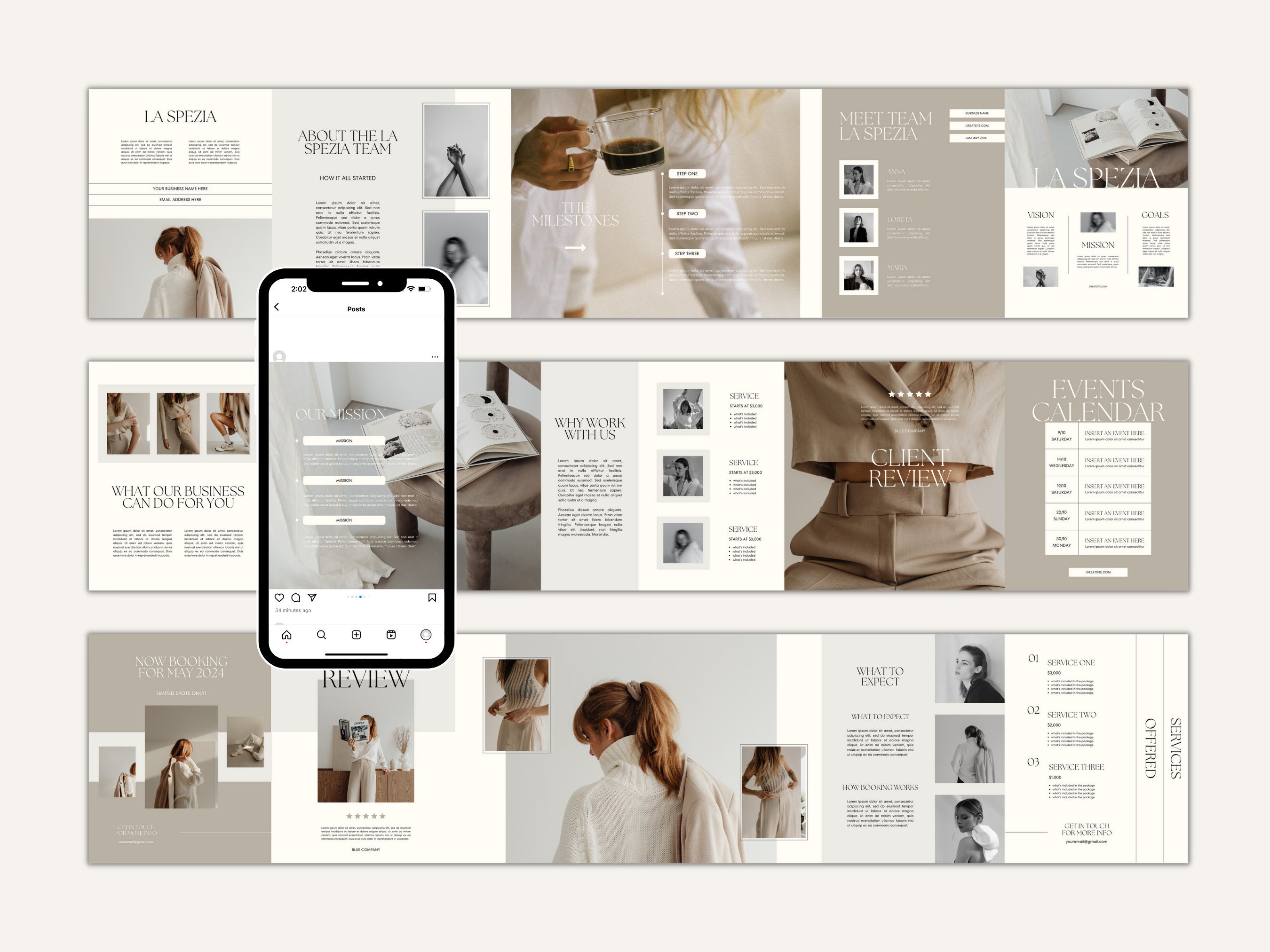 CANVA Modern Instagram Post Carousel, Editable IG Template Small ...