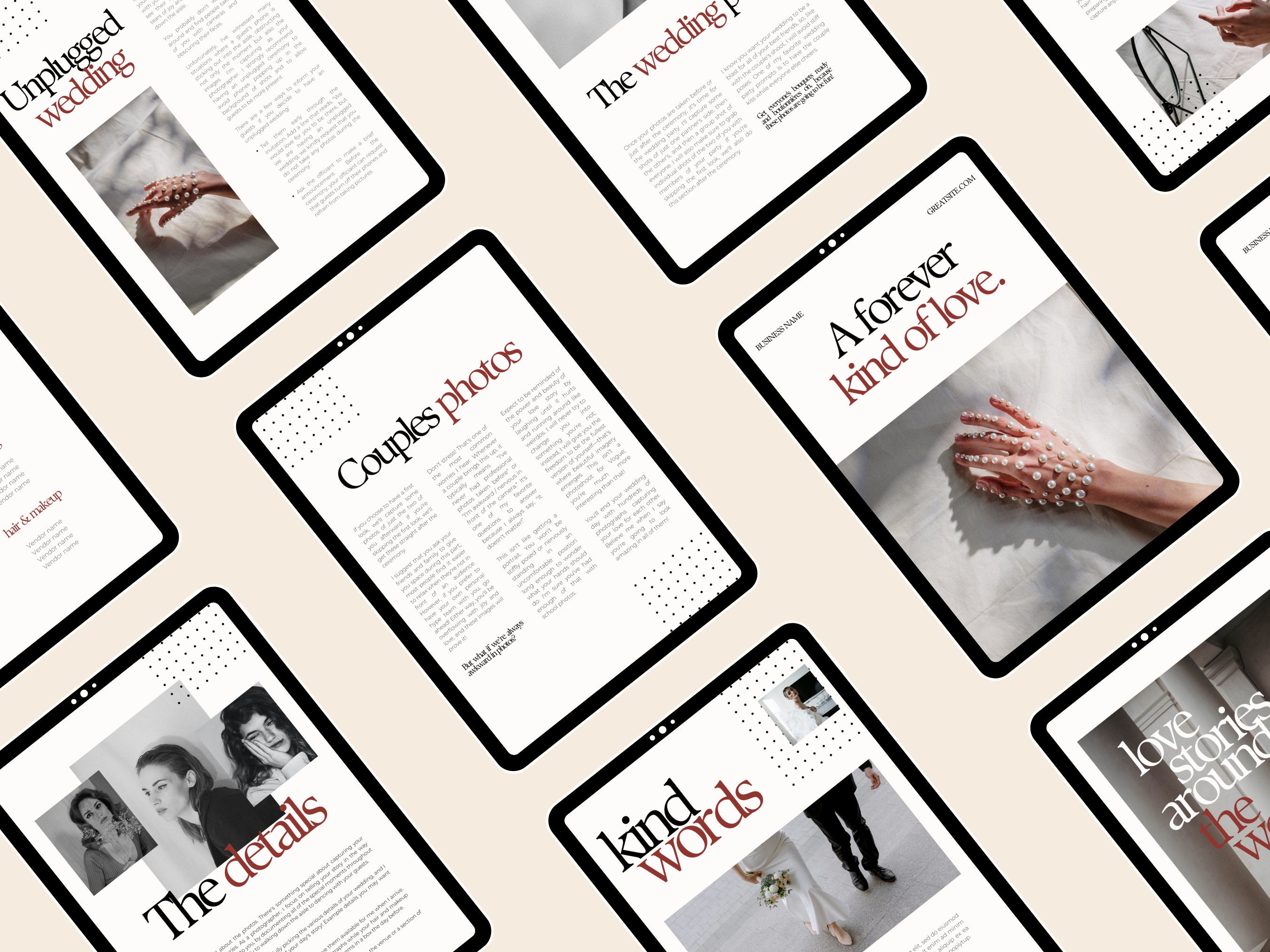CANVA Modern Editorial Minimalist Wedding Photography Client Guide With ...