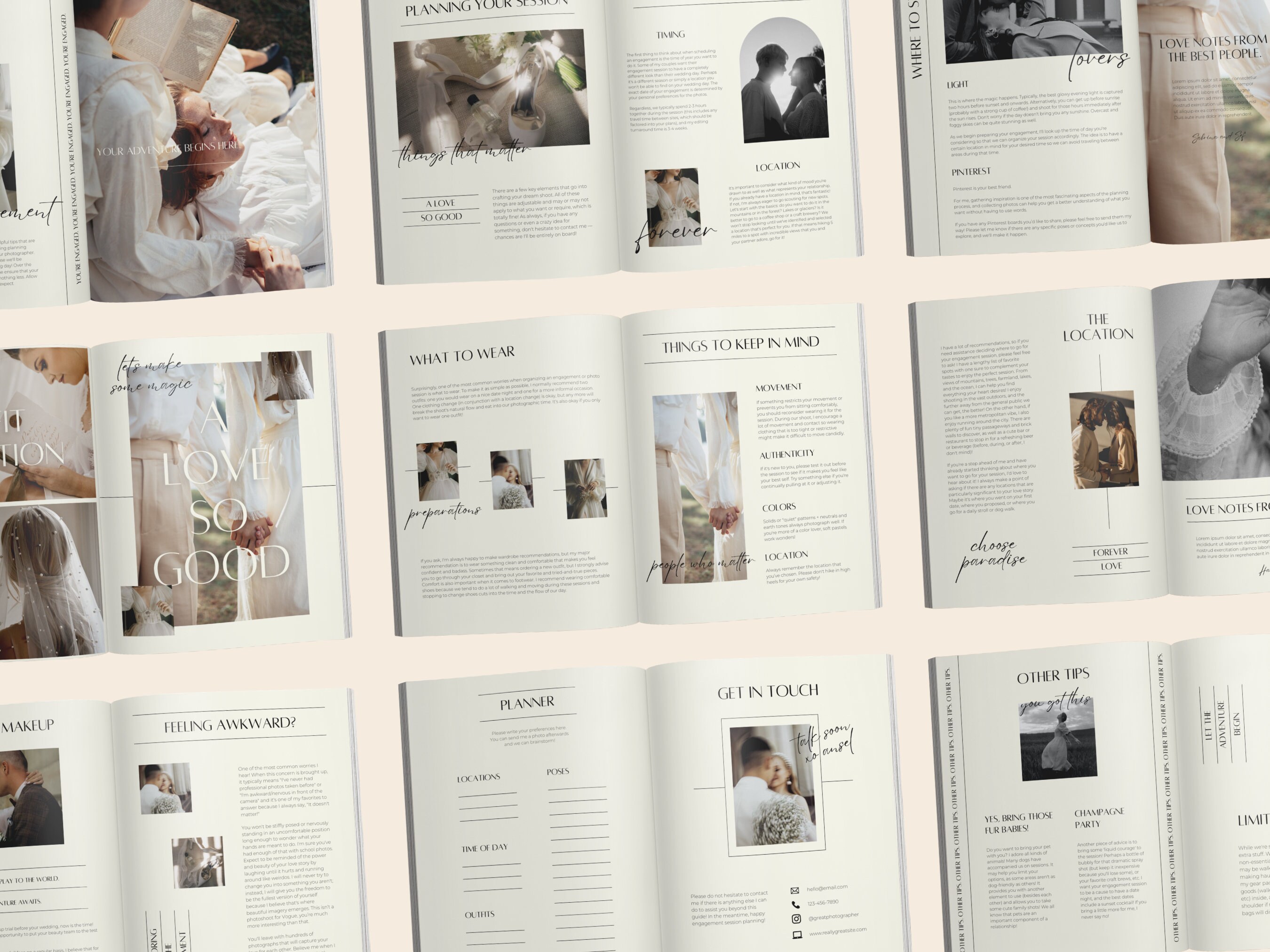 CANVA Modern Client Engagement Session Style Guide With Content, Pre ...