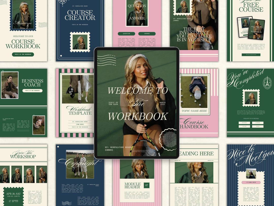 Canva Workbook Template for Coaches & Course Creators, Coaching Tools ...