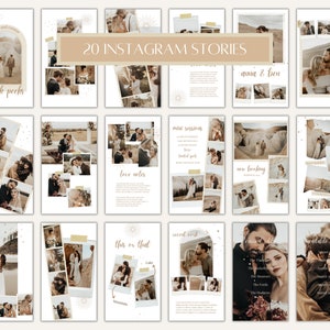 CANVA Boho Instagram Bundle Pack for Photographers, IG Post Carousel ...