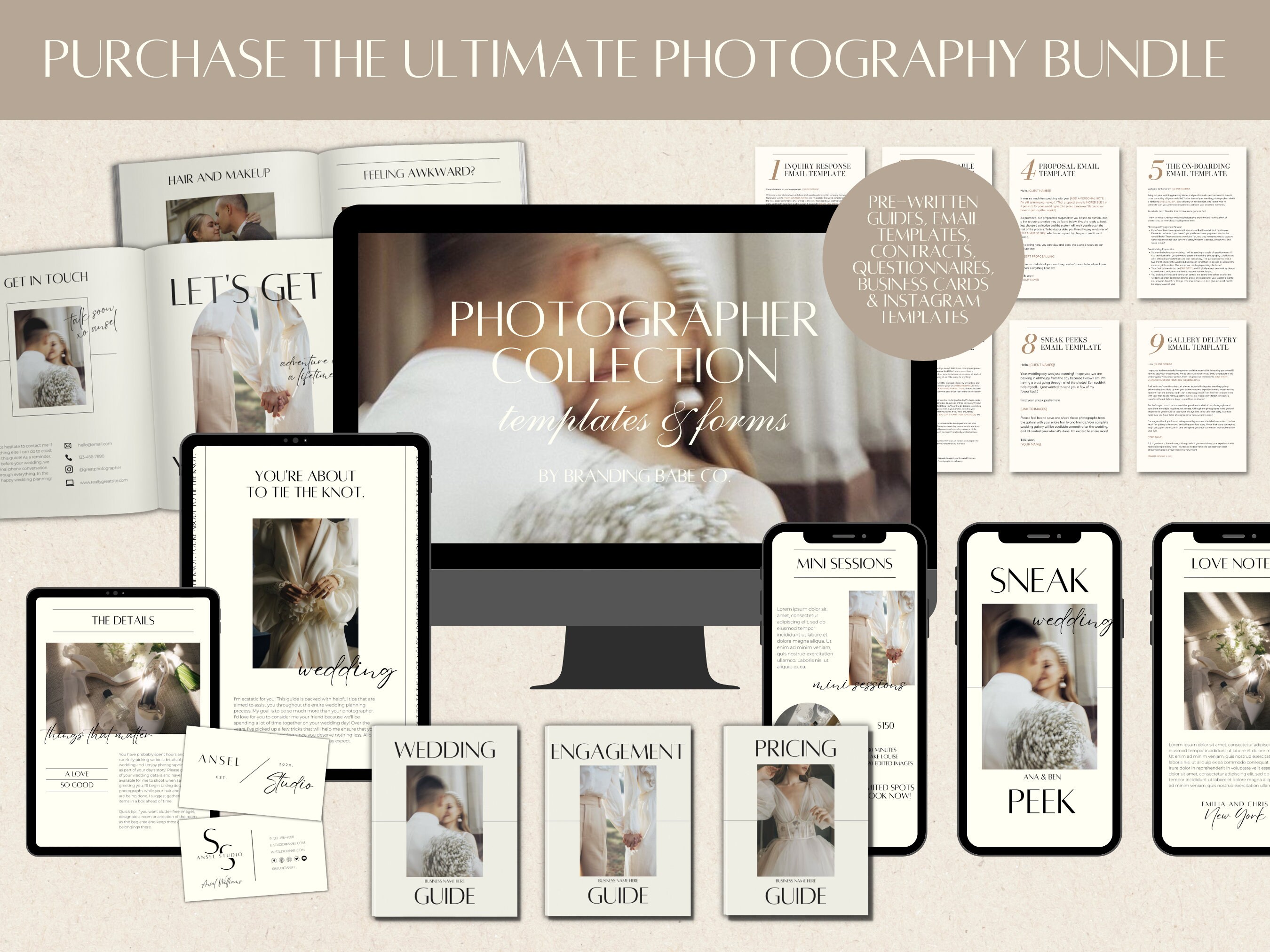 CANVA Modern Client Engagement Session Style Guide With Content, Pre-written Couples Session ...