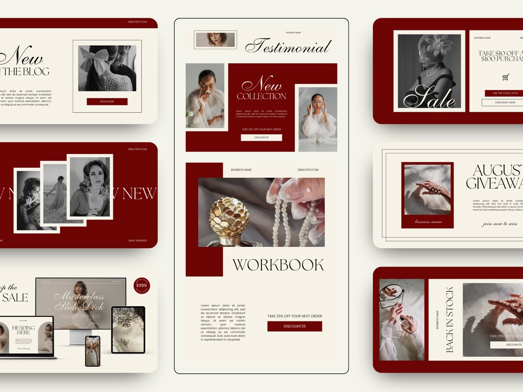 Email Marketing Templates Canva, Modern Aesthetic Newsletter Template ...