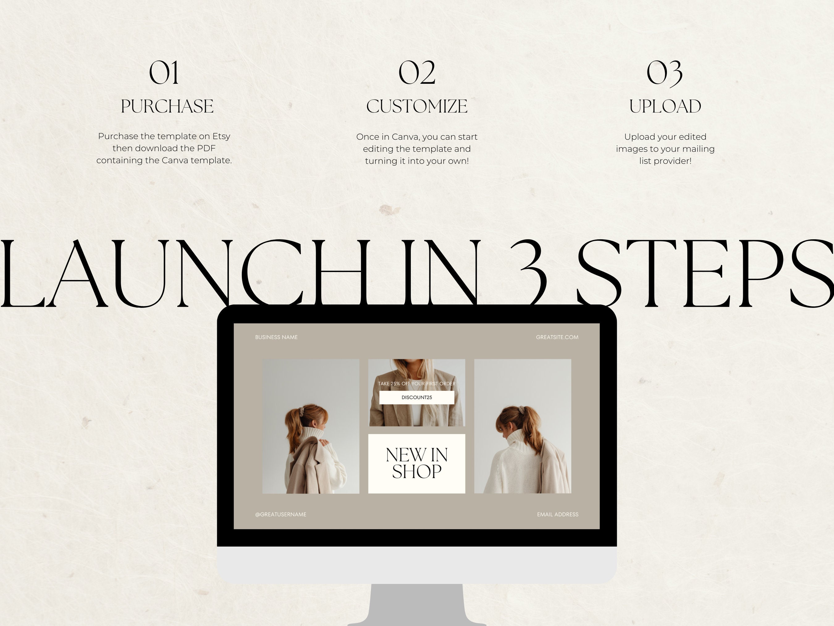 Email Marketing Templates Canva, Modern Minimalist Newsletter Template ...