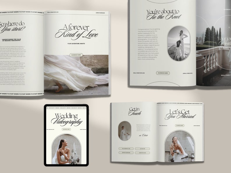 CANVA Modern Wedding Videography Client Guide With Content, Pre-written ...
