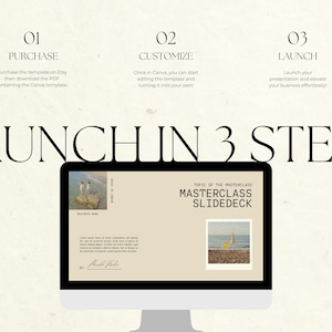 CANVA Business Life Coach Masterclass Template, Webinar Presentation, Online Course Creation ...