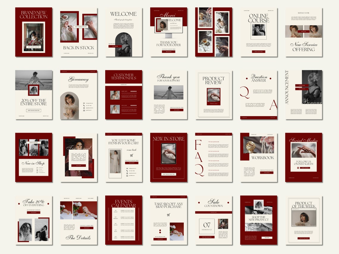Email Marketing Templates Canva, Modern Aesthetic Newsletter Template ...