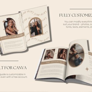 CANVA Boho Boudoir Session Client Guide With Content, Pre-written Preparation Guide, Editable ...