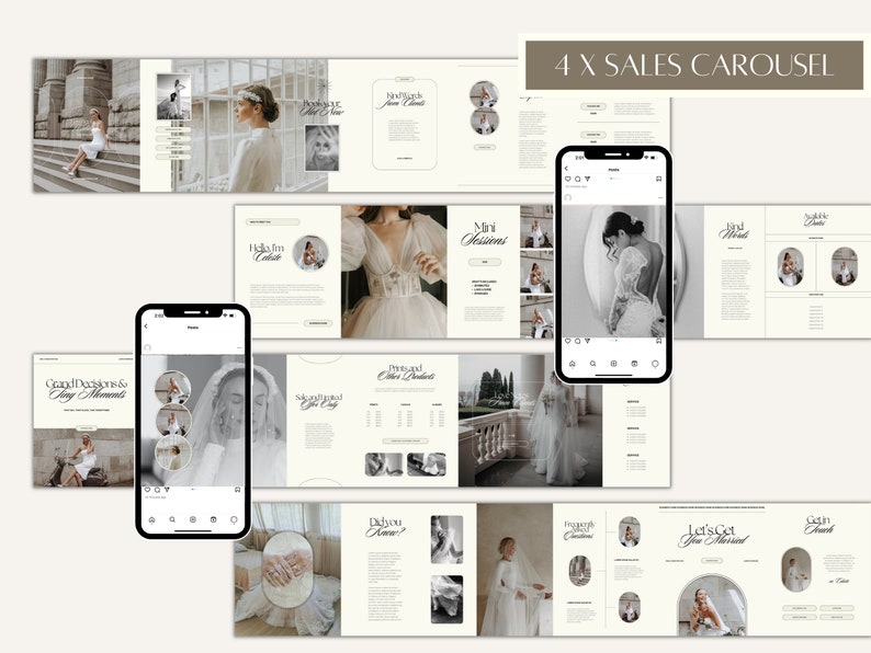 CANVA Modern Instagram Post Carousel, Editable IG Templates ...