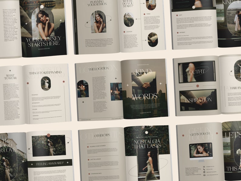 CANVA Modern Client Engagement Session Style Guide With Content, Pre ...