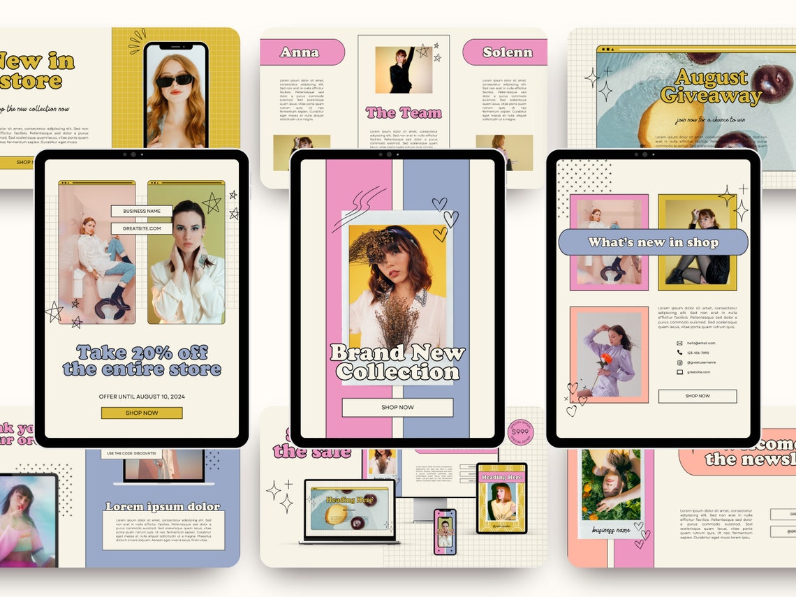 Email Marketing Templates Canva, Modern Colorful Newsletter Template ...