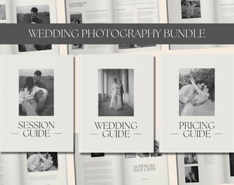 CANVA Photographer Client Guide Bundle, Wedding Photography Client Guide With Content, Client ...