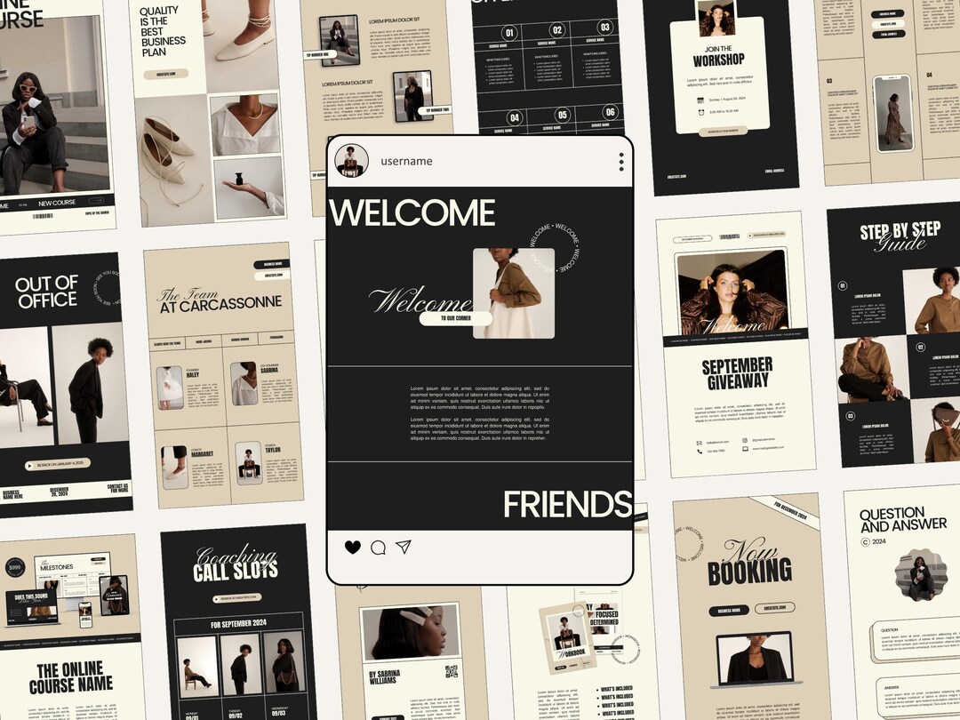 Canva Modern Instagram Stories and Posts Bundle, Editable Templates ...