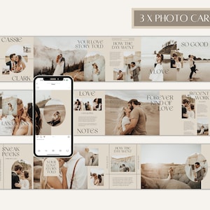 CANVA Modern Instagram Post Carousel, Editable IG Templates ...