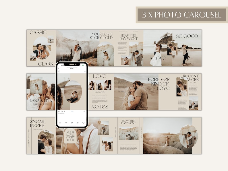CANVA Modern Instagram Post Carousel Editable IG Templates - Etsy