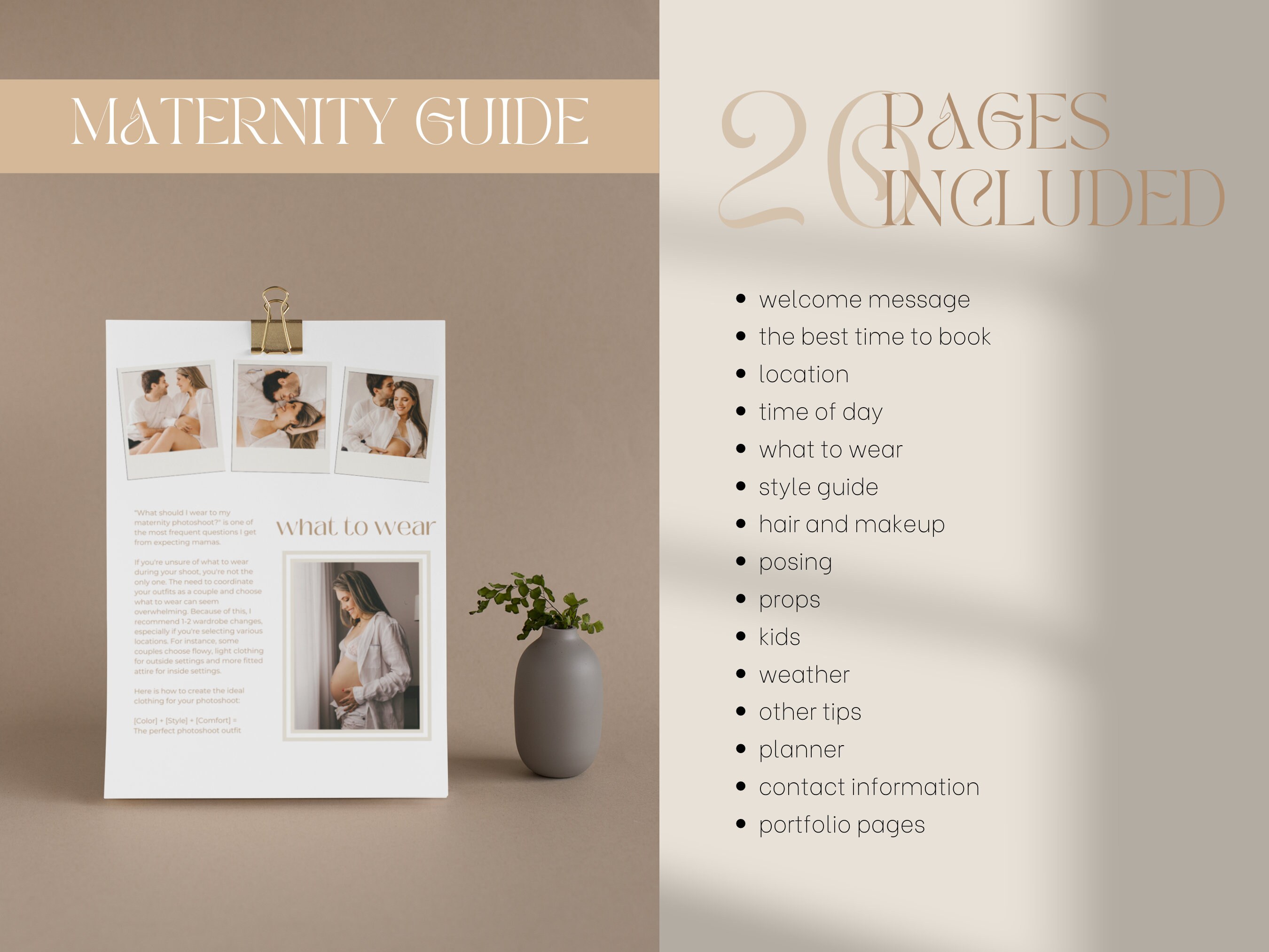 CANVA Family Photography Guide Bundle With Copy, Boho Family Session ...