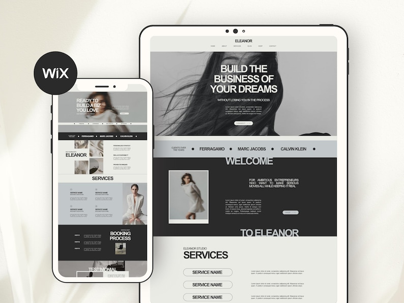 Wix Website Template for Social Media Manager Agency Small Businesses ...