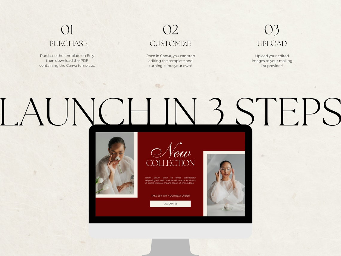 Email Marketing Templates Canva, Modern Aesthetic Newsletter Template ...