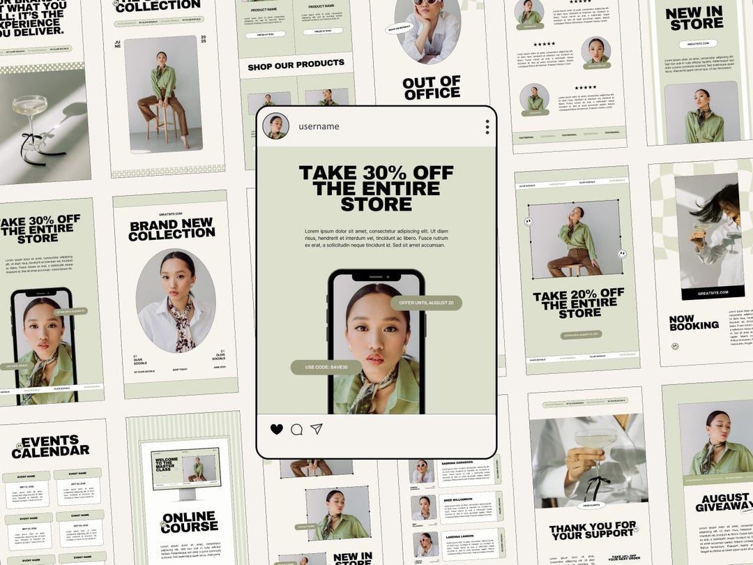 Canva Modern Instagram Stories and Posts Bundle, Editable Templates ...
