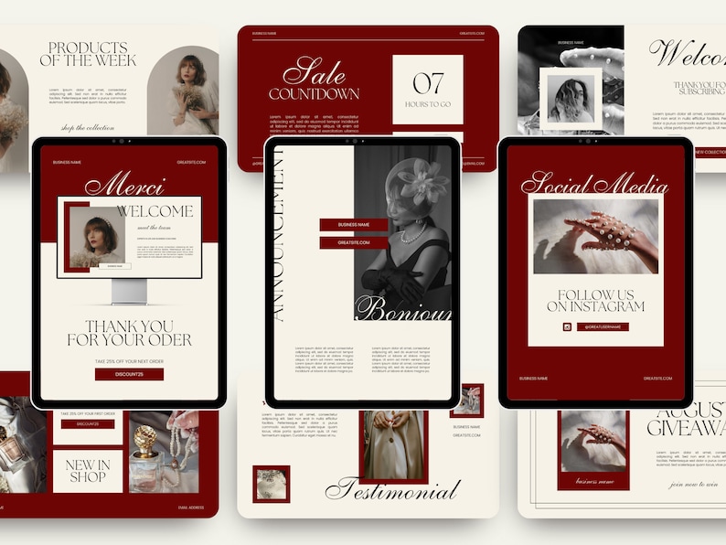 Email Marketing Templates Canva, Modern Aesthetic Newsletter Template ...