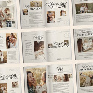 CANVA Modern Family Session Client Guide With Content, Pre-written ...