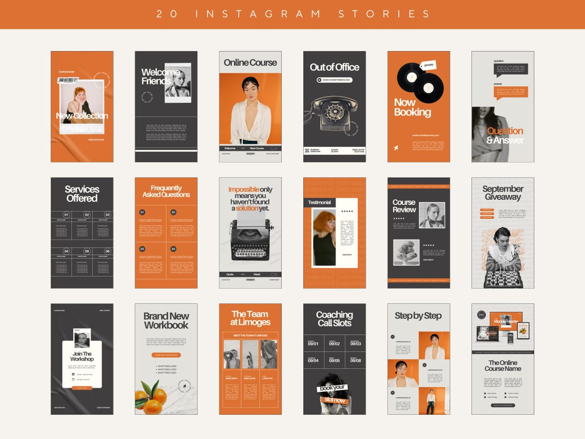 Canva Modern Instagram Stories and Posts Bundle, Editable Templates ...