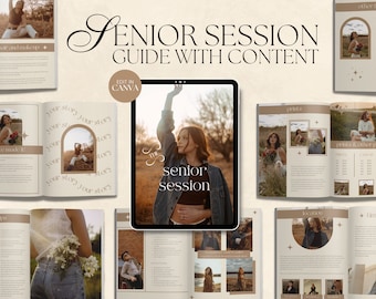 CANVA Modern Senior Session Guide With Content, Pre-written Welcome ...