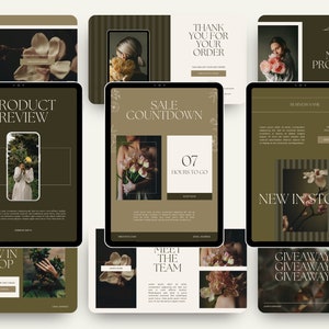 Email Marketing Templates Canva, Modern Floral Newsletter Template ...