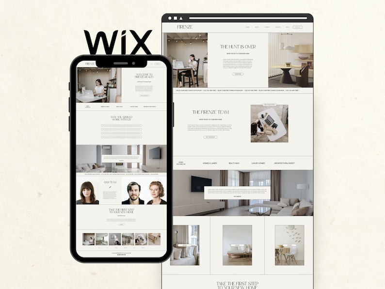 Wix Website Template for Real Estate Agents, Realtor Marketing Website ...