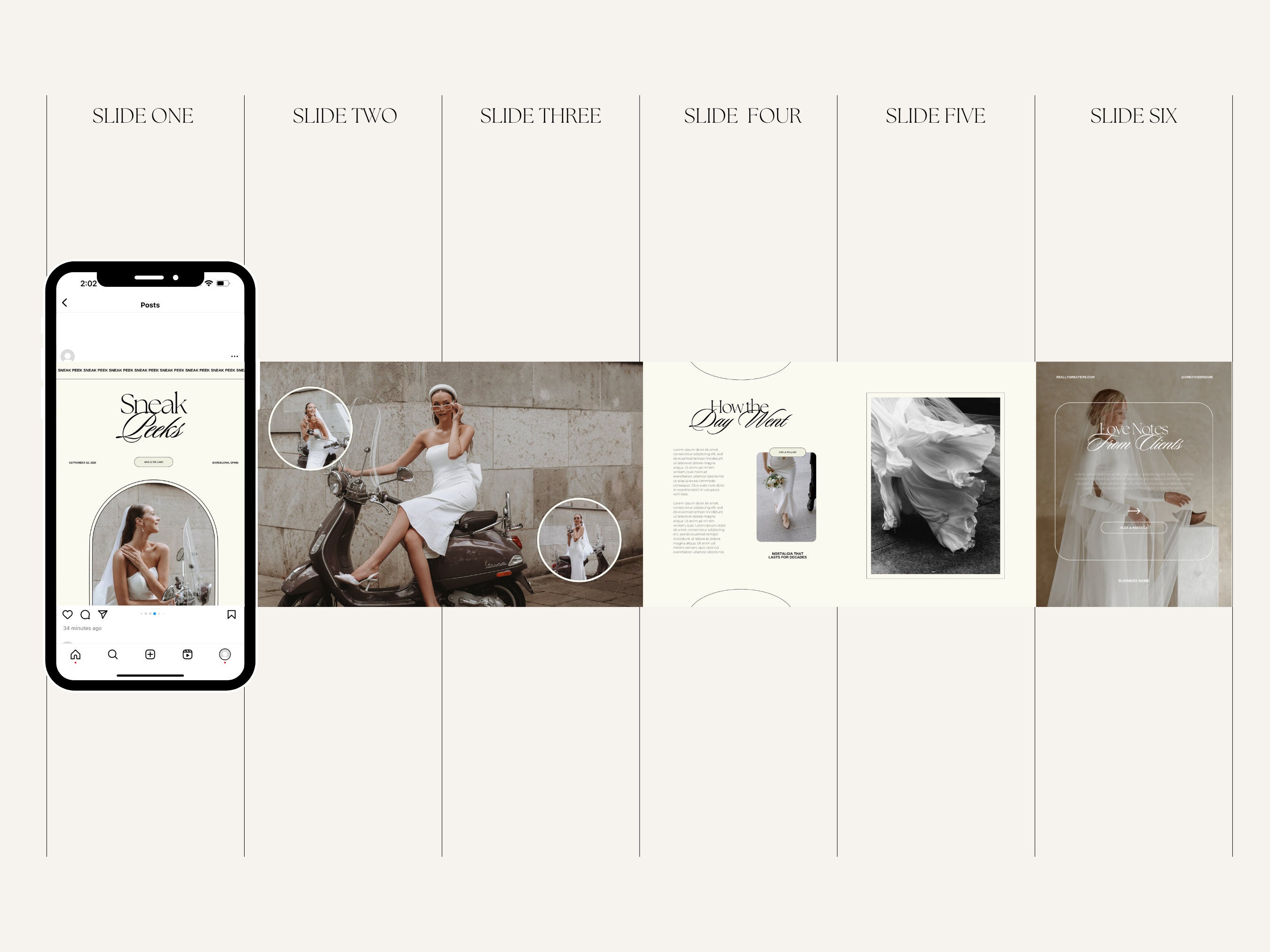 CANVA Modern Instagram Bundle Pack for Photographer, IG Post Carousel ...