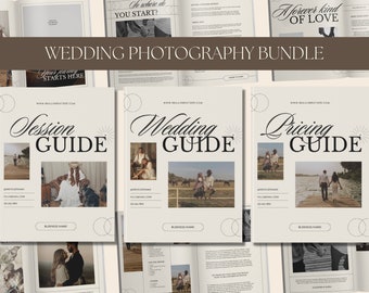 CANVA Photographer Client Guide Bundle, Wedding Photography Client Guide With Content, Client ...