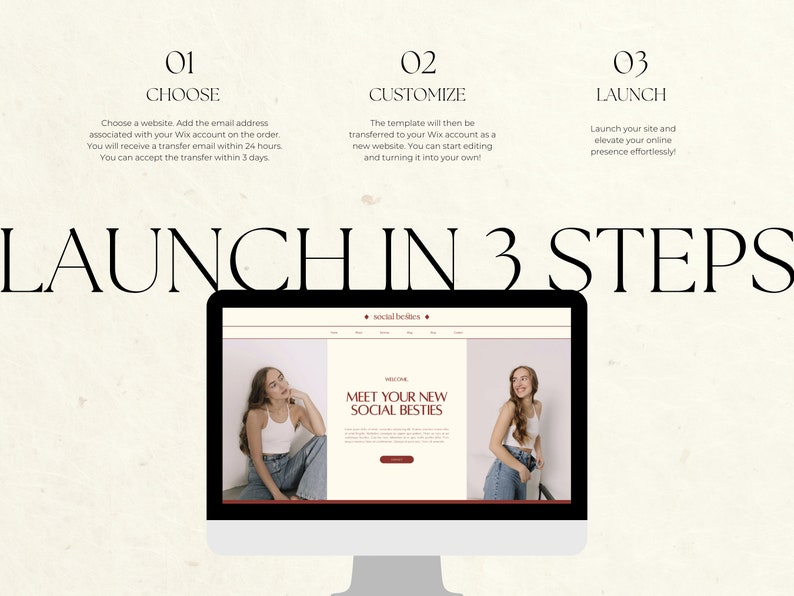 Wix Website Template for Social Media Manager Agency Small Businesses ...