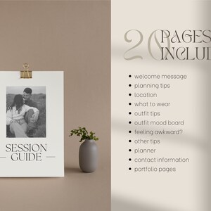 CANVA Modern Minimalist Client Engagement Session Style Guide With Content, Pre-written Couples ...
