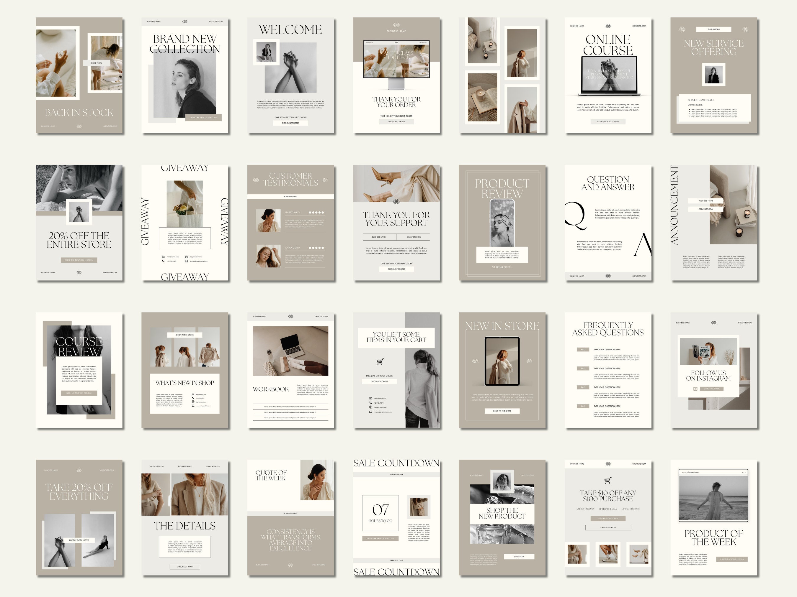 Email Marketing Templates Canva, Modern Minimalist Newsletter Template ...