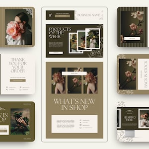 Email Marketing Templates Canva, Modern Floral Newsletter Template ...
