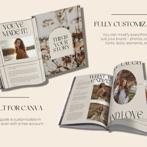 CANVA Modern Senior Session Guide With Content, Pre-written Welcome ...