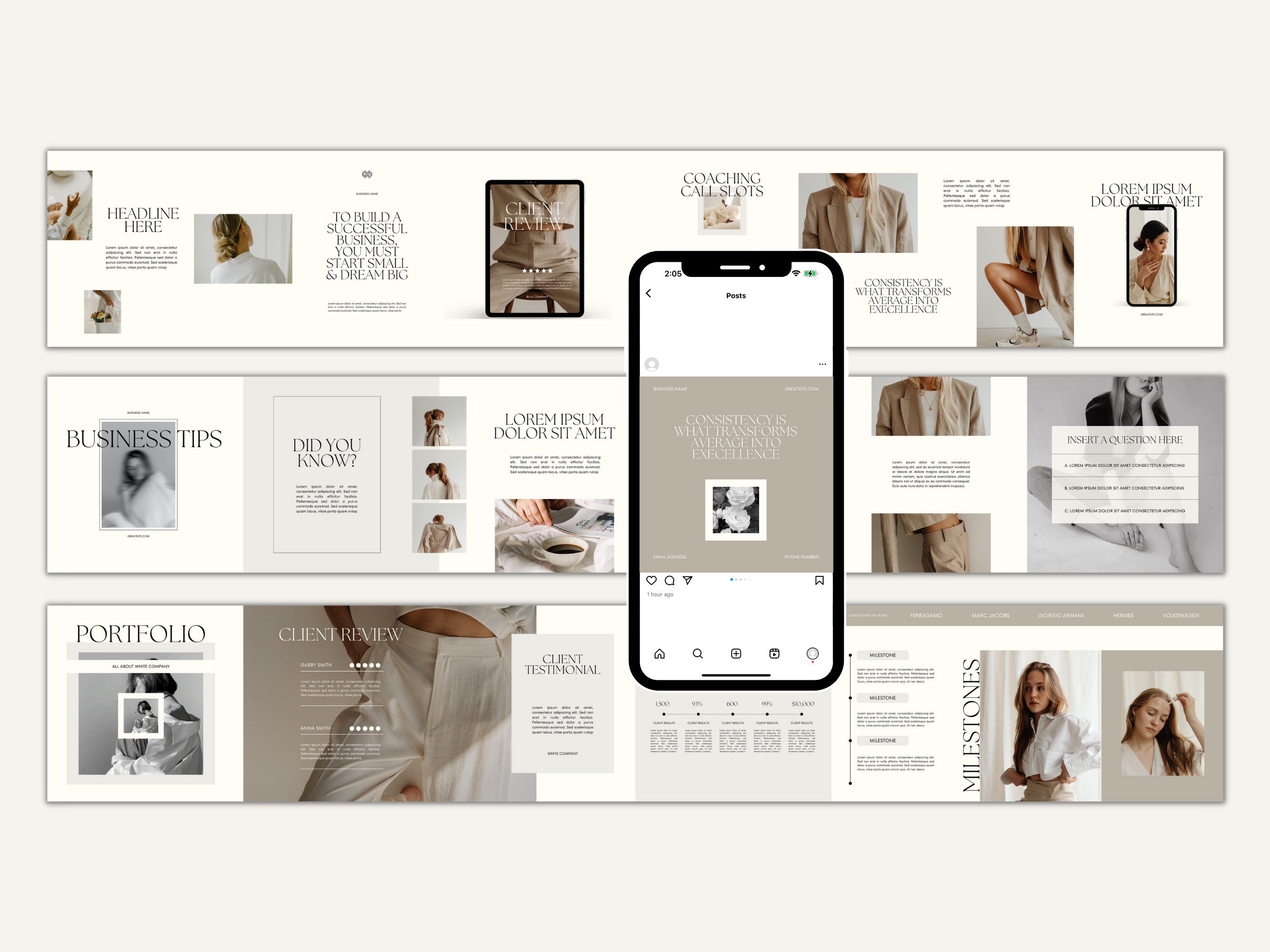 CANVA Modern Instagram Post Carousel, Editable IG Template Small ...